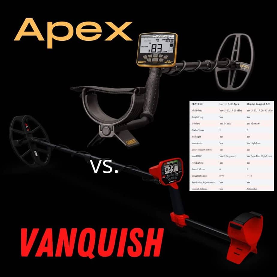 Garrett ACE Apex vs. Minelab Vanquish - Mental Metal Detecting